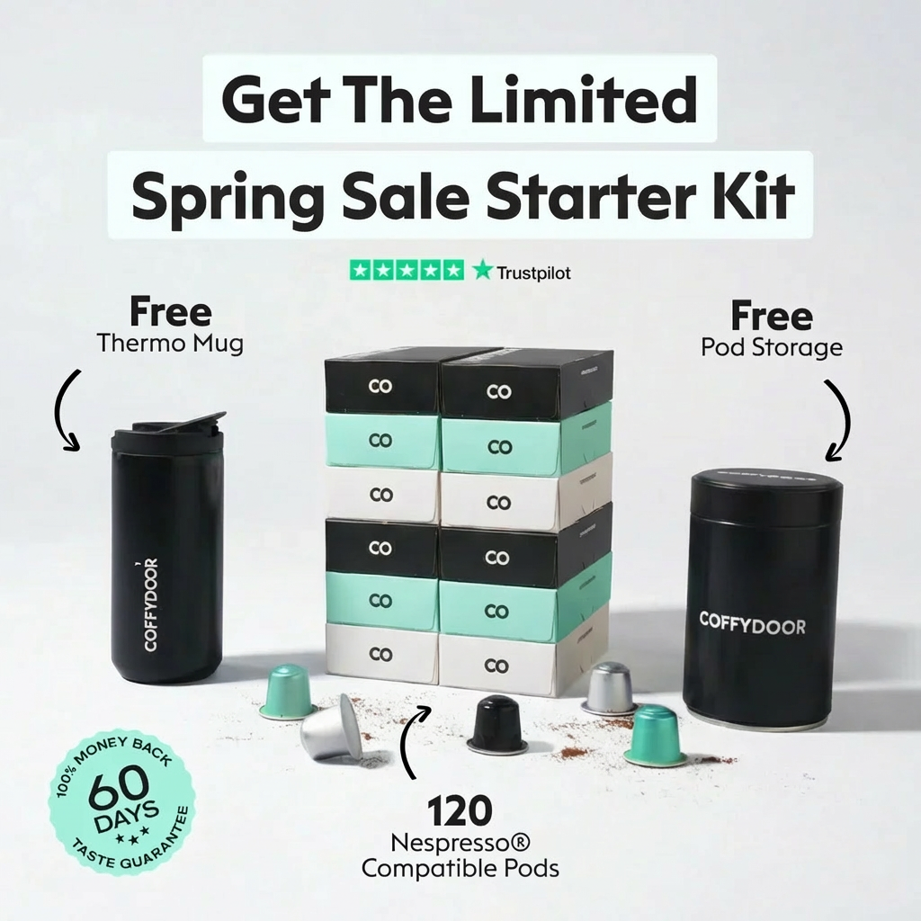 Starter Kit 120 Capsules + Thermos Mug + Coffee BoxStarter Kit 120 ...